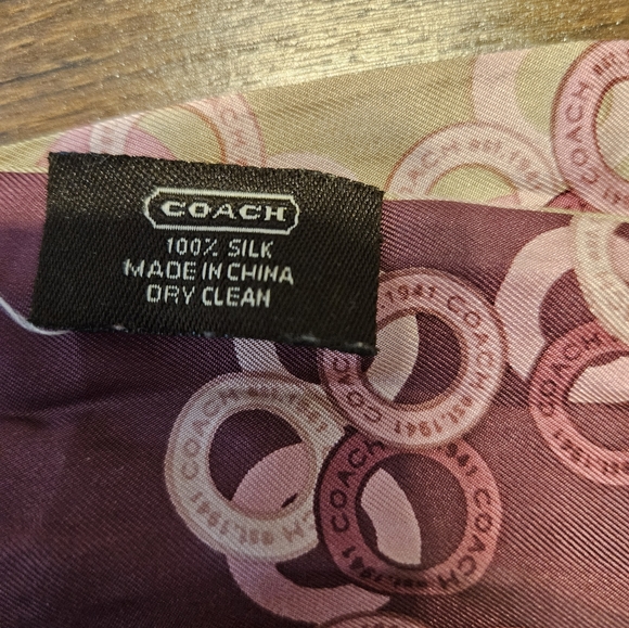 Coach | Accessories | Coach Silk Scarf | Poshmark